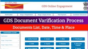 GDS Document Varification Process 2024 - India Post GDS Online